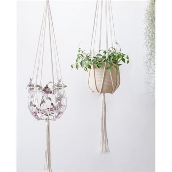 Other | Mkono Macrame Plant Hangers Simple Design Indoor Hanging ...
